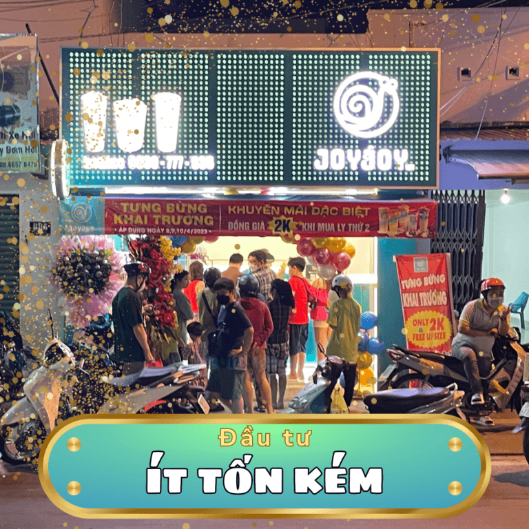 CÁCH SET UP QUÁN TRÀ SỮA MANG ĐI - JOYJOY DESSERT MILKTEA